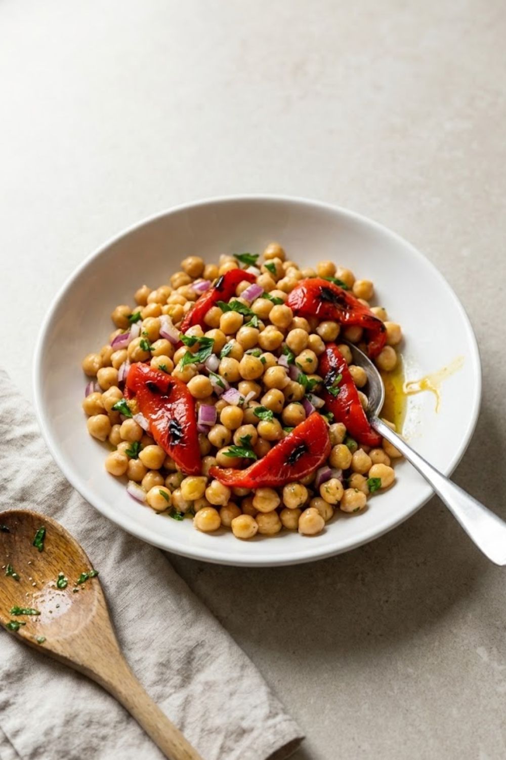 Mary Berry Chickpea and Red Pepper Salad Recipe - Mary Berry Fans