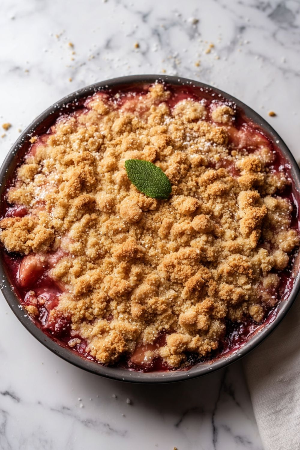 Classic Mary Berry Rhubarb Crumble